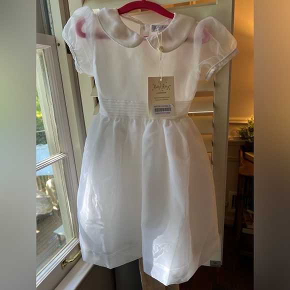 Rachel Riley | Dresses | Rachel Riley Organza Peter Pan Collar Dress ...